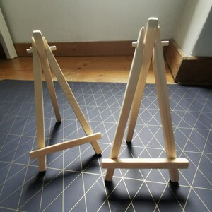 Wooden Mini Easel Frame Card Stand Display Phone Tablet Holder Craft ...