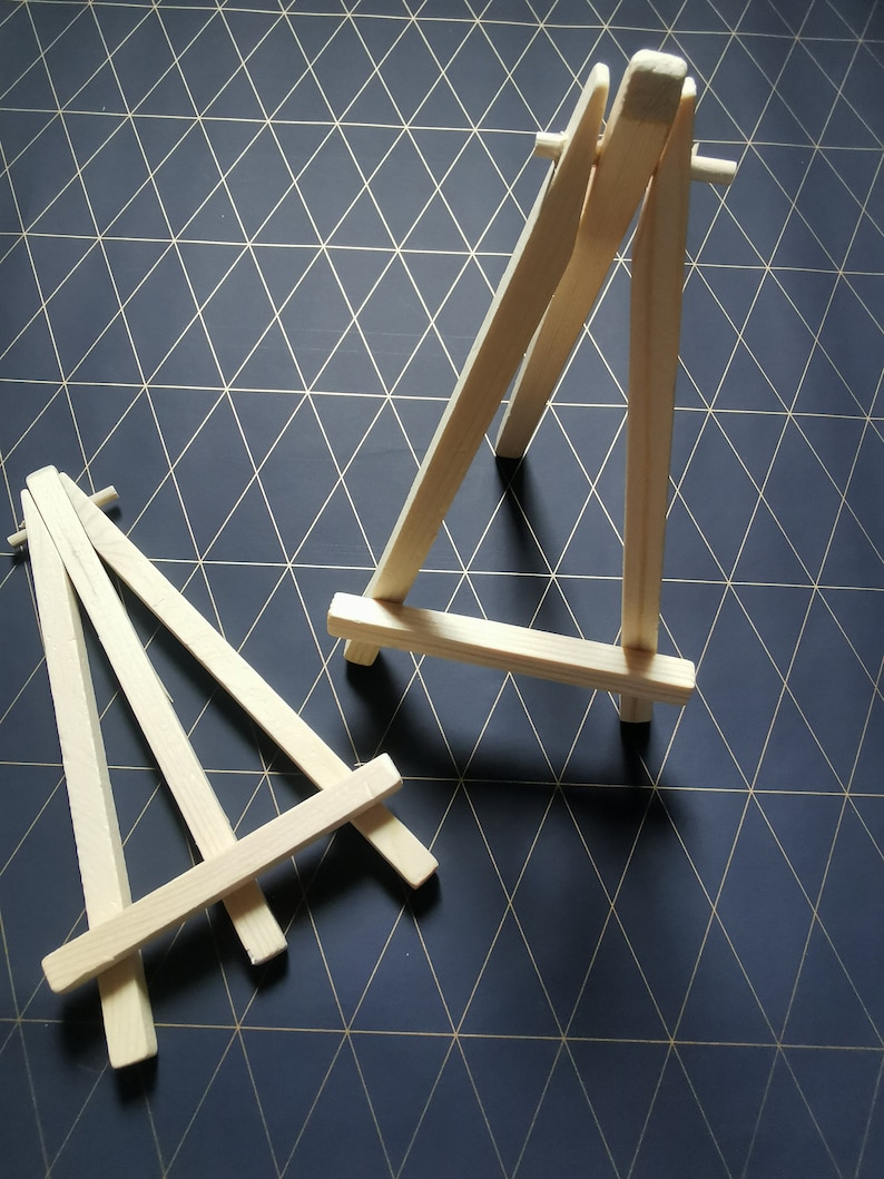 Wooden Mini Easel Frame Card Stand Display Phone Tablet Holder Craft ...