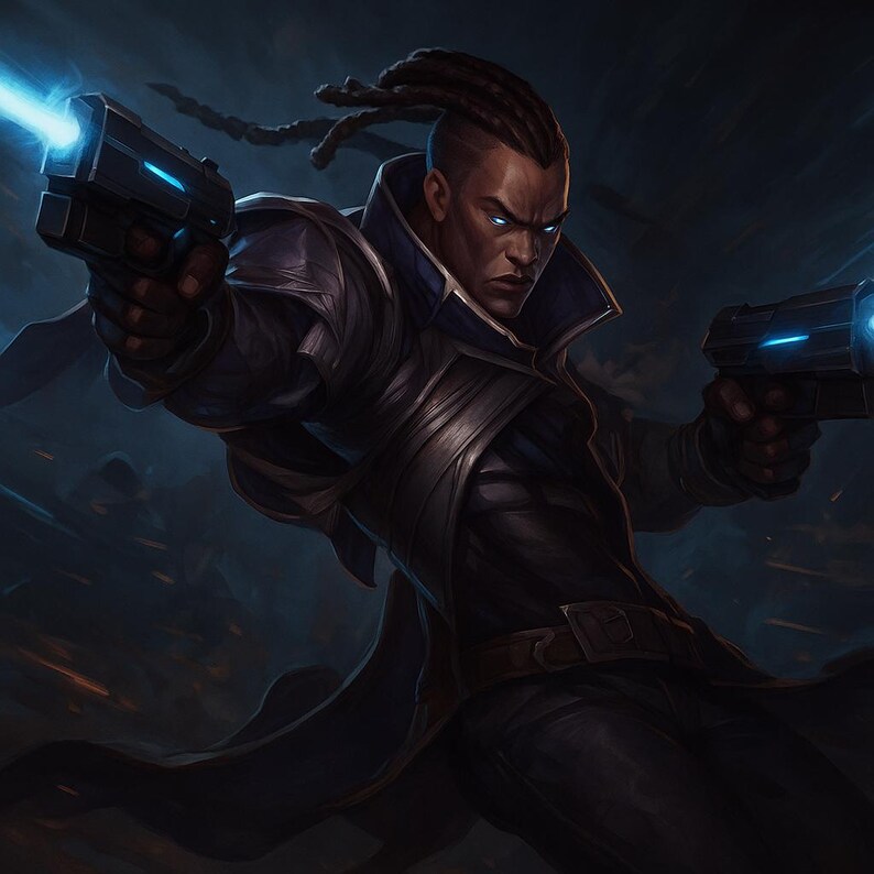 League of Legends Wallpaper (vayne, Lucian, Jhin) - Etsy