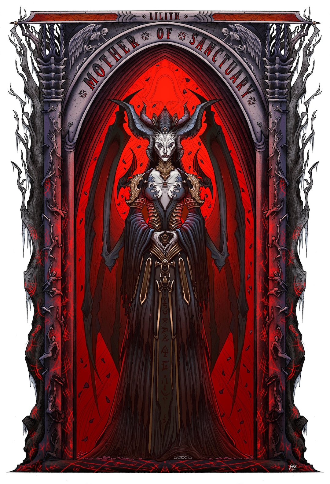 Lillith Diablo IV Art Print - Etsy