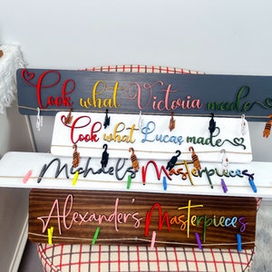 Look What I Made,personalized 3D Art Display Sign,kids Artwork Display ...