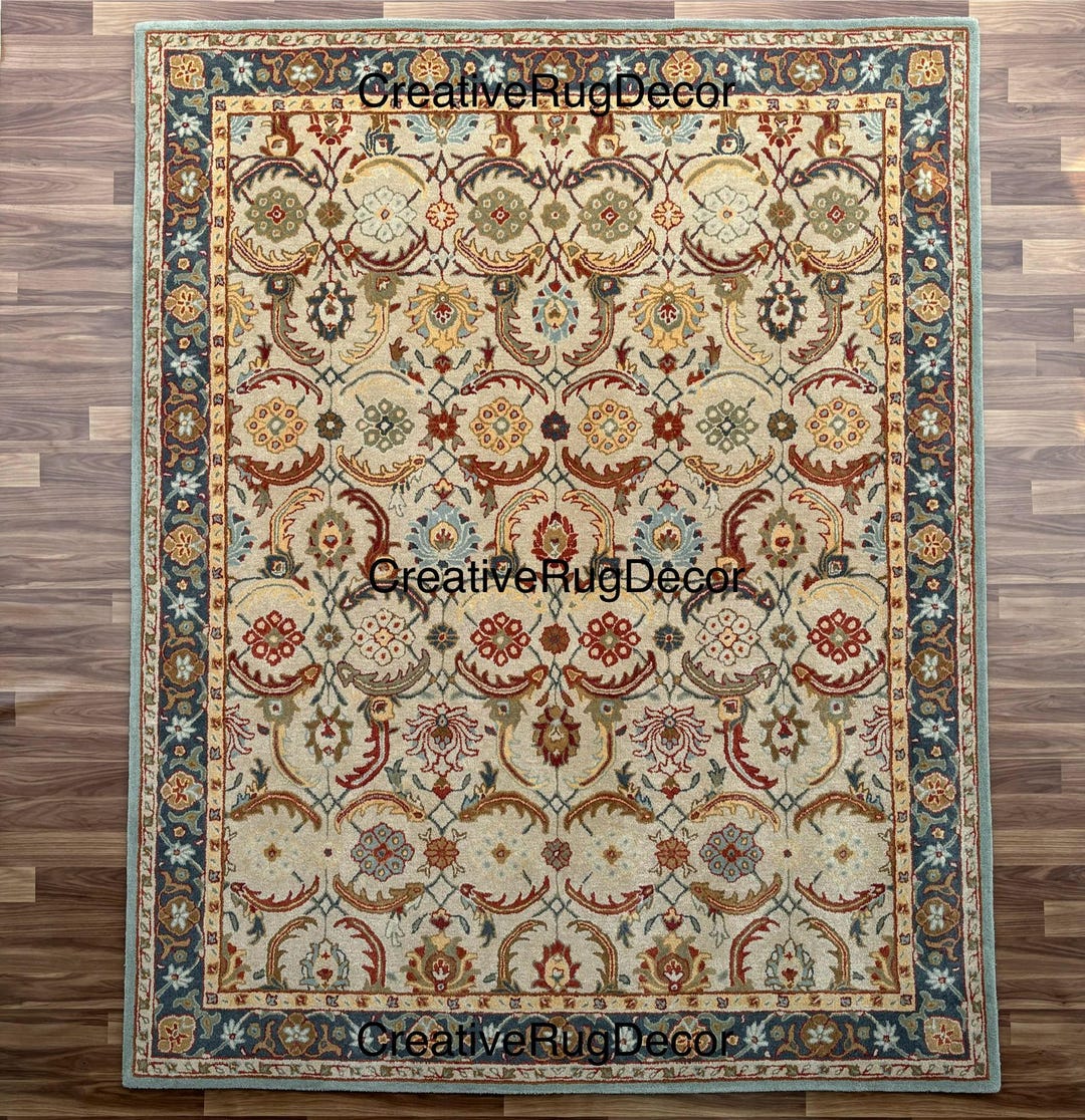 Eva Persian Beige Hand Tufted Wool Rug. Authentic Handmade High Quality ...