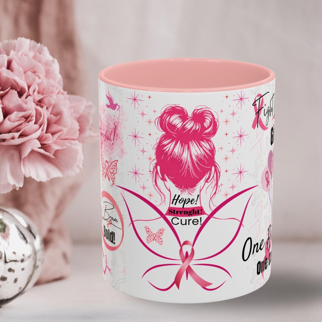 Breast Cancer Awareness Mug | Cancer Support | Cancer Survivor Gift ...