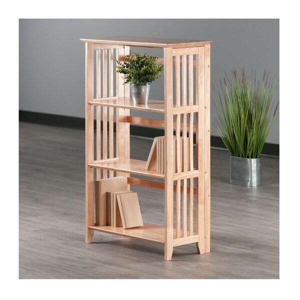 Natural Bookshelf - Etsy