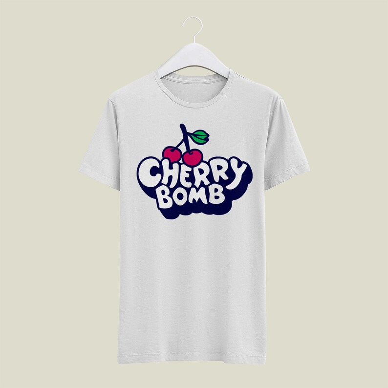 Cherry Bomb Tshirt SVG Cute Cherry Sublimation Design, Fun Cherry ...