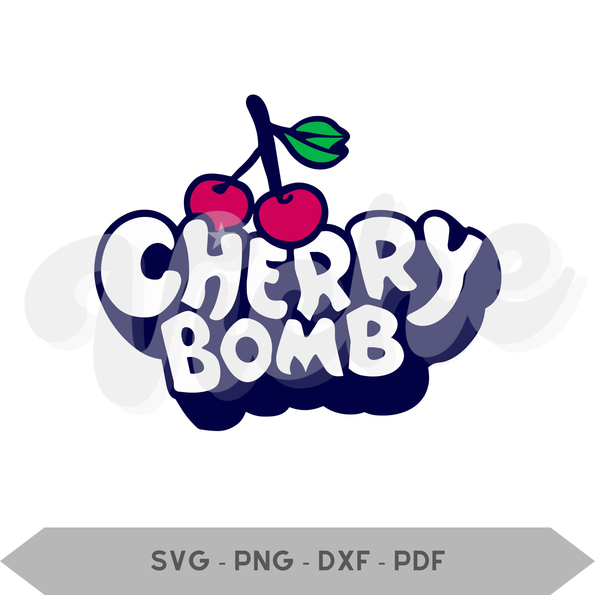 Cherry Bomb Tshirt SVG Cute Cherry Sublimation Design, Fun Cherry ...