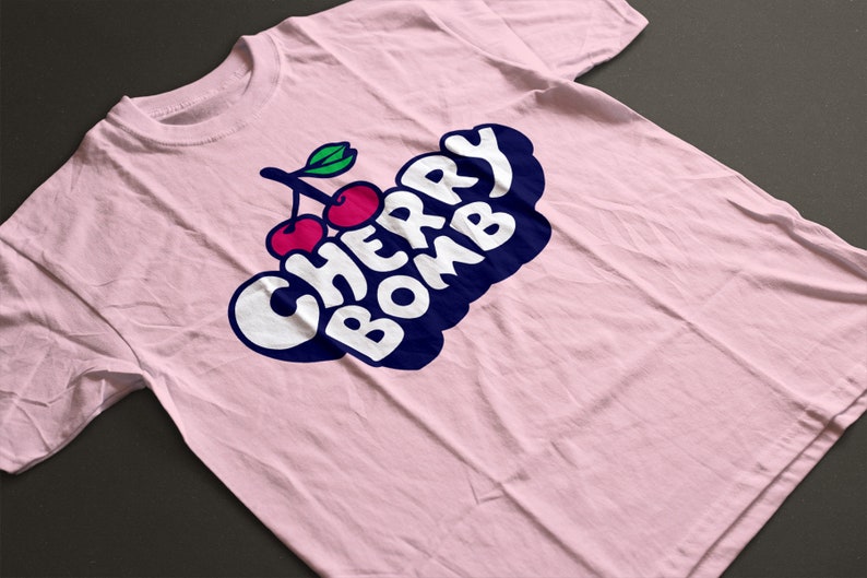 Cherry Bomb Tshirt SVG Cute Cherry Sublimation Design, Fun Cherry ...