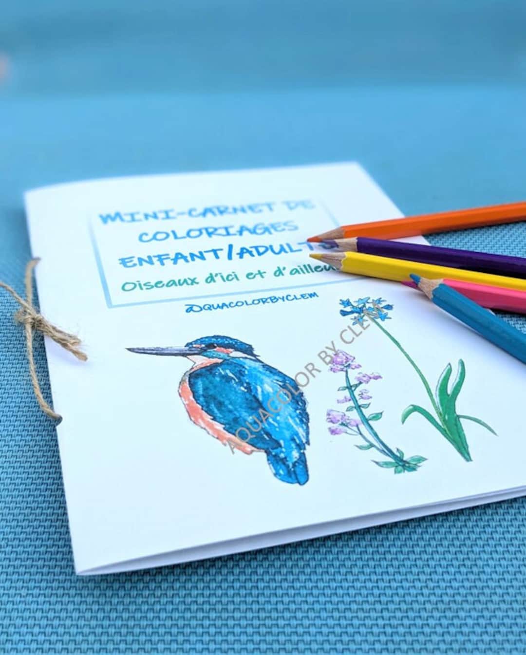 Mini-coloring Book Children/adults for Summer Beach Leasure, A5 Size or ...