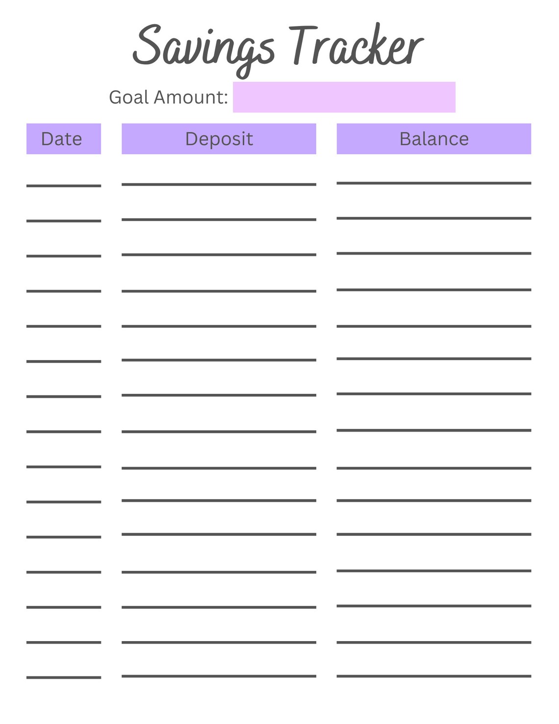 Instant Download Savings Tracker PDF | PNG | Savings Goal Tracker ...
