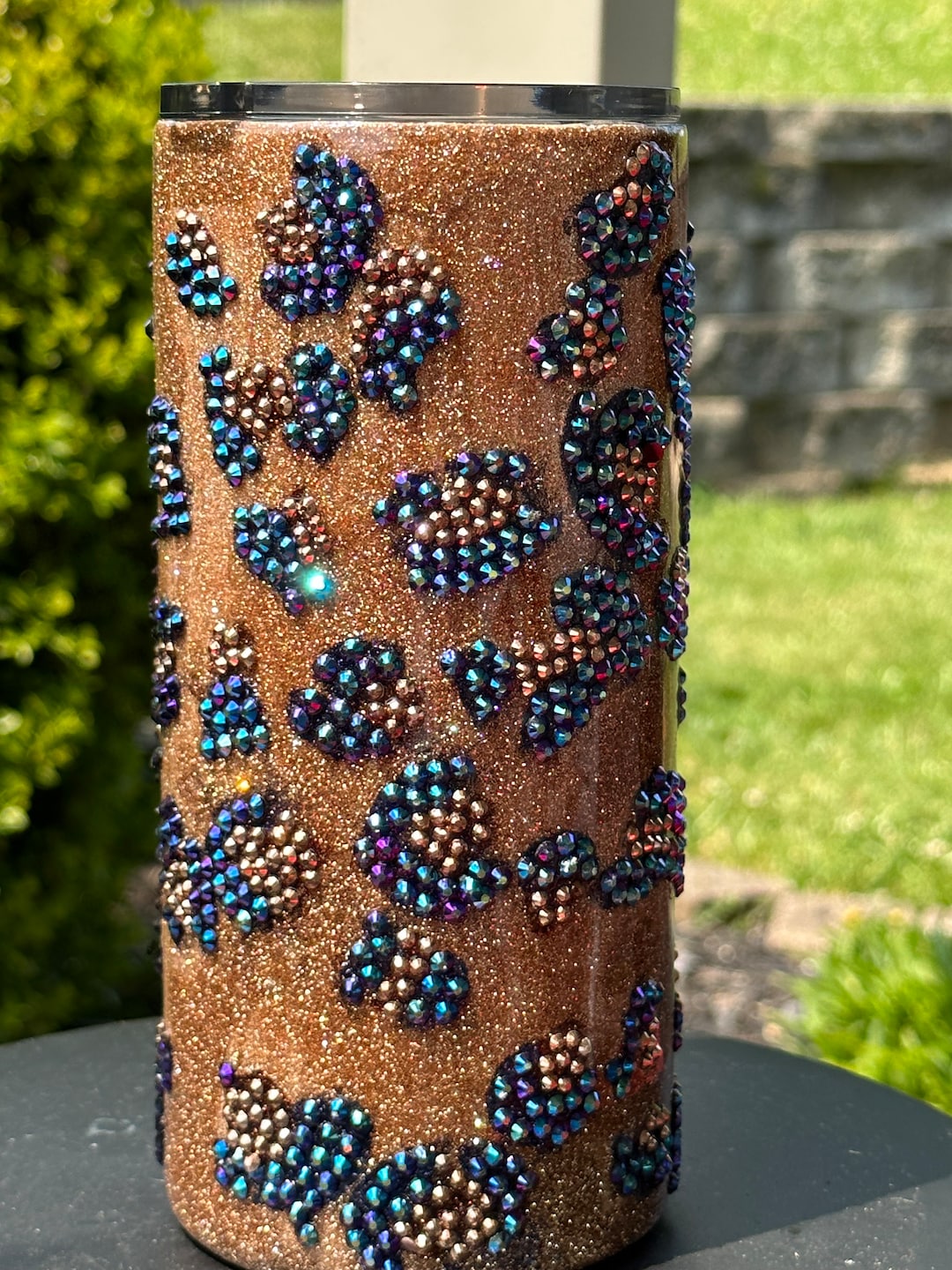20 Ounce Metal Leopard Print Hogg Metal Tumbler. by Peaceluvcups - Etsy