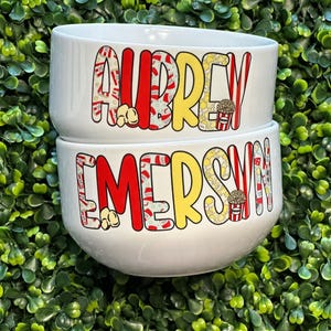 Personalized Popcorn Bowl | Custom Family Snack Bowl | Unique Gift for ...