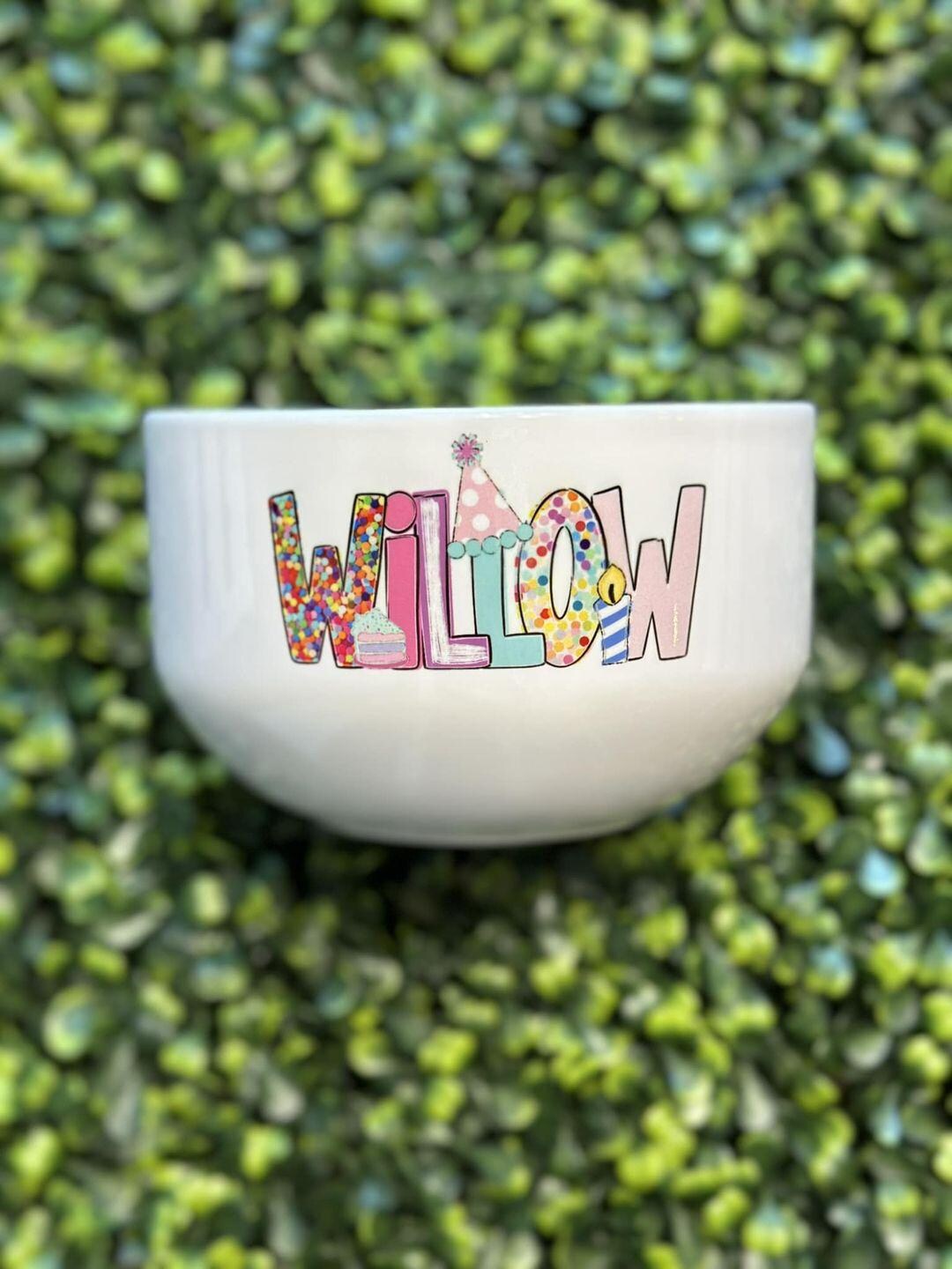 Personalized Birthday Bowl - Custom Ceramic Bowl, Unique Gift, Fun ...
