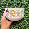 Personalized Popcorn Bowl | Custom Family Snack Bowl | Unique Gift for ...