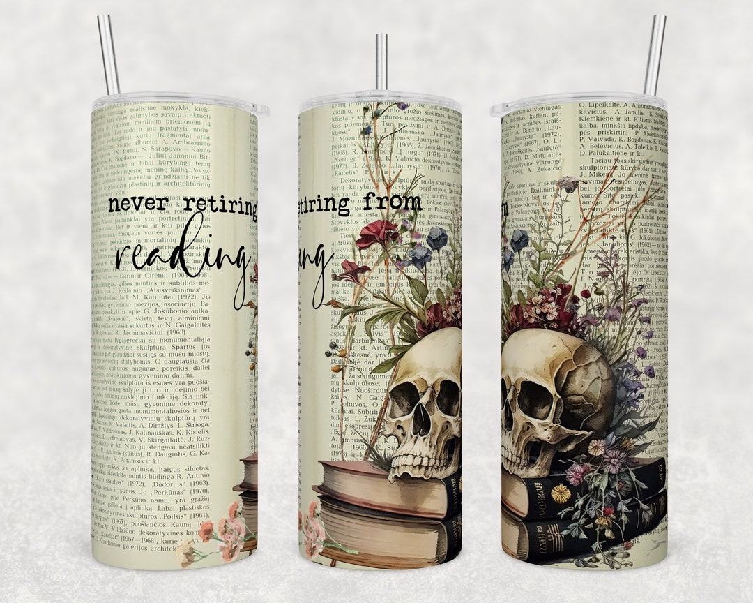 Never Retire From Reading, Gift for Book Lover, Books - Etsy