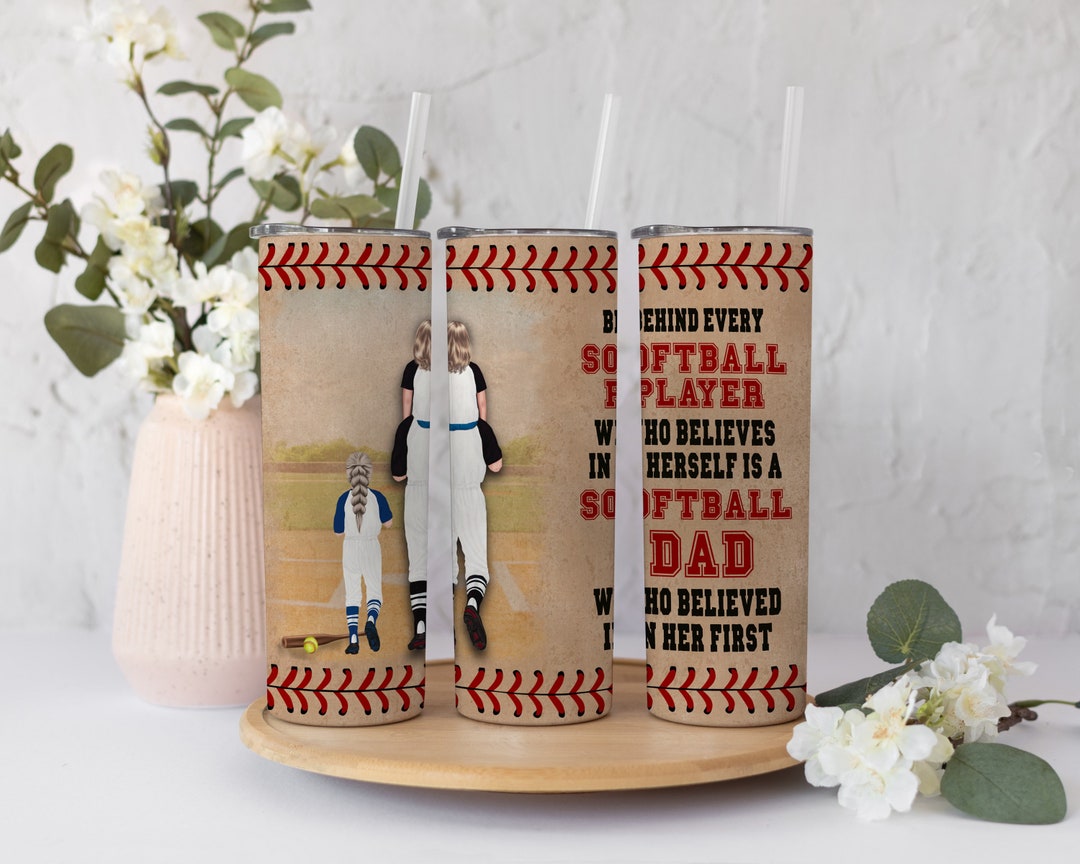 Softball Dad Cup, Fathers Day Gift for Him, - Etsy