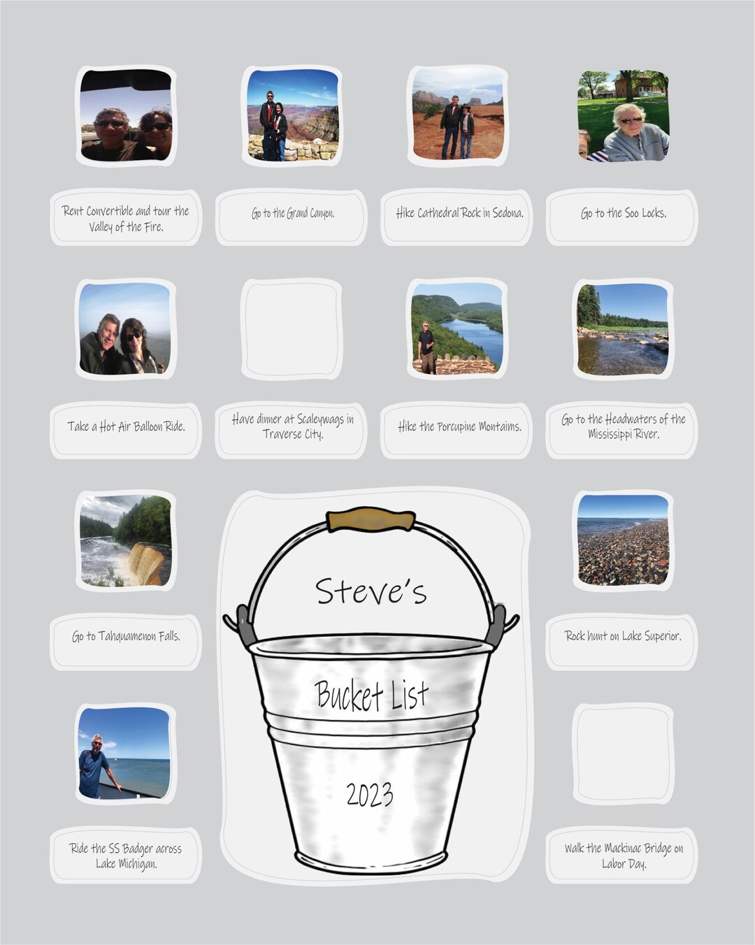 Bucketlist Snapshots Gift Certificate - Etsy