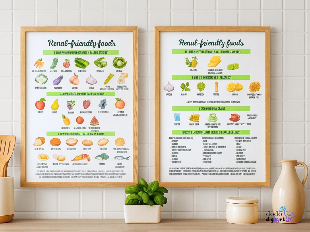 Kidney-friendly Food List PDF Pack | Printable Renal Diet Guides for ...