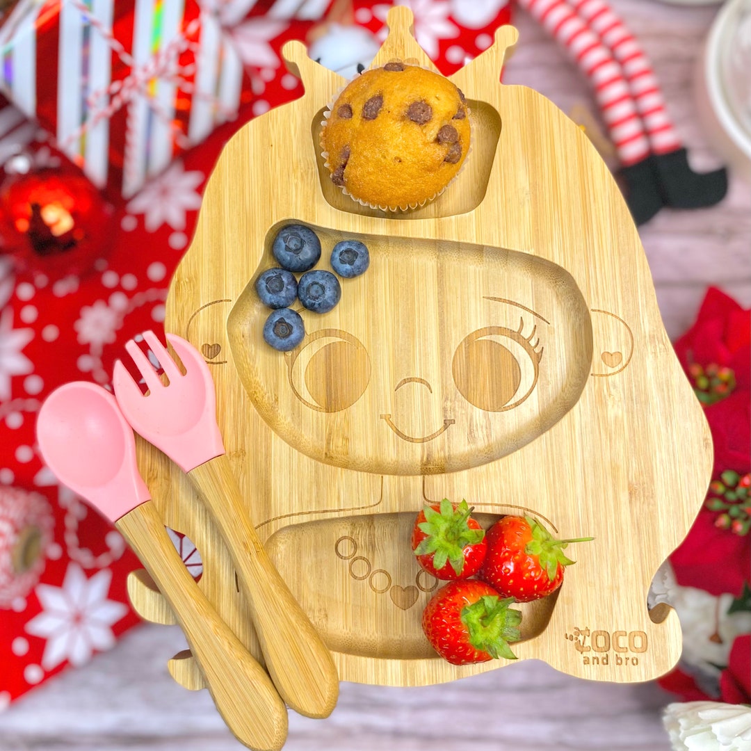 Princess Sophia Pink Bamboo Plate Toddler Bamboo Plate Bamboo Suction ...
