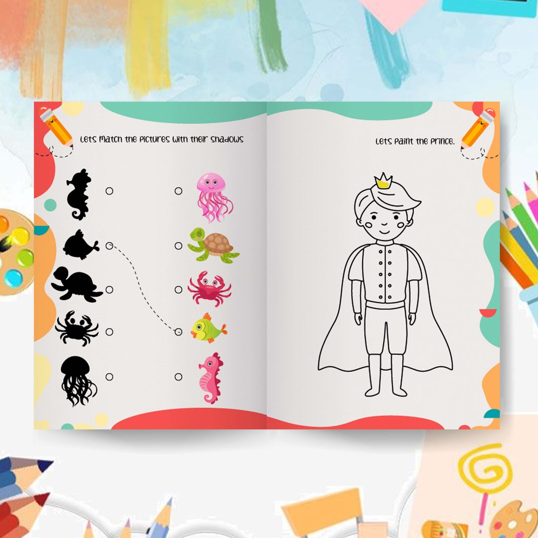 Preschool Activity Book, Activity Book, Printable Book, Kids Games ...