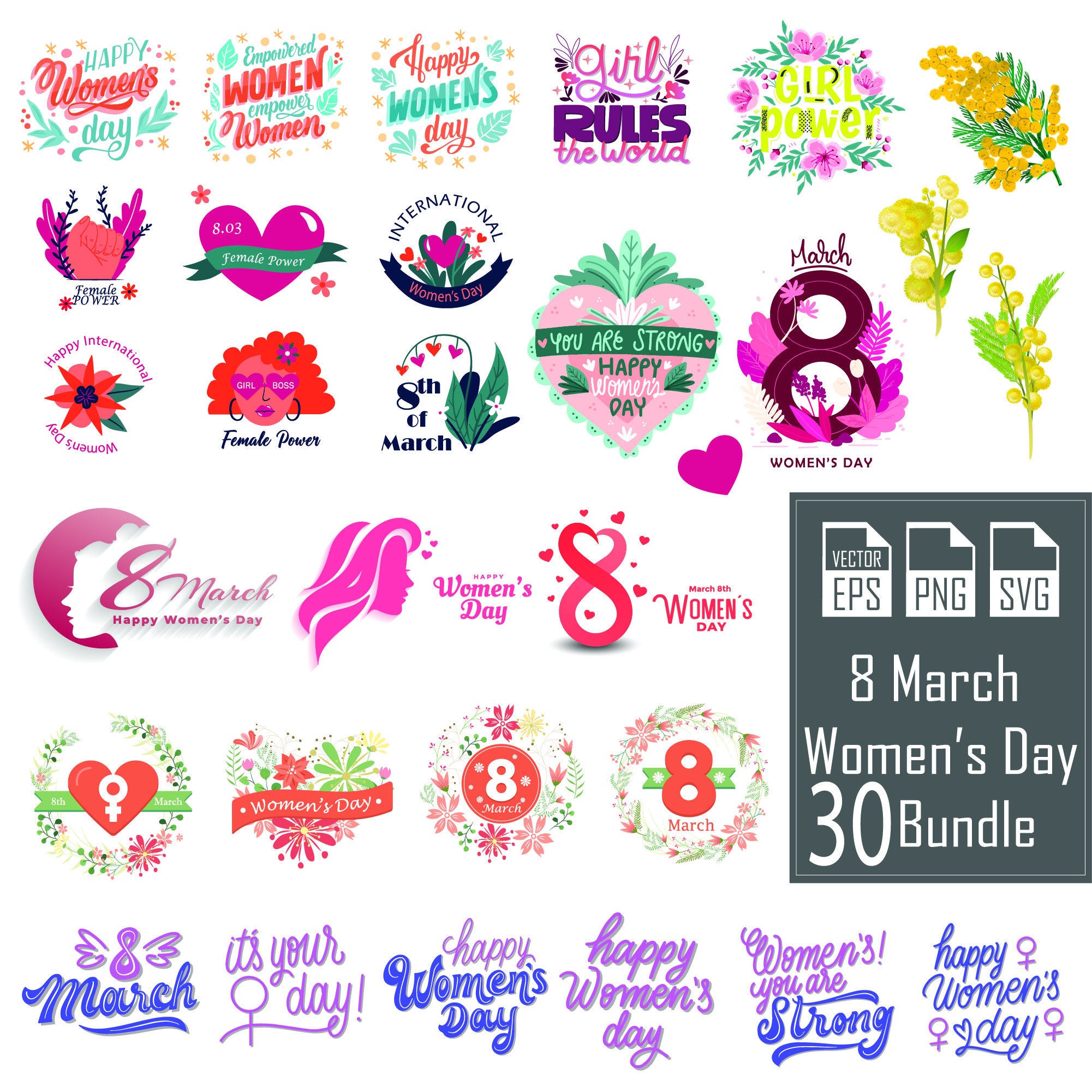 Happy Womans Day SVG, Womans Day SVG, 8 March Svg,international Women's ...