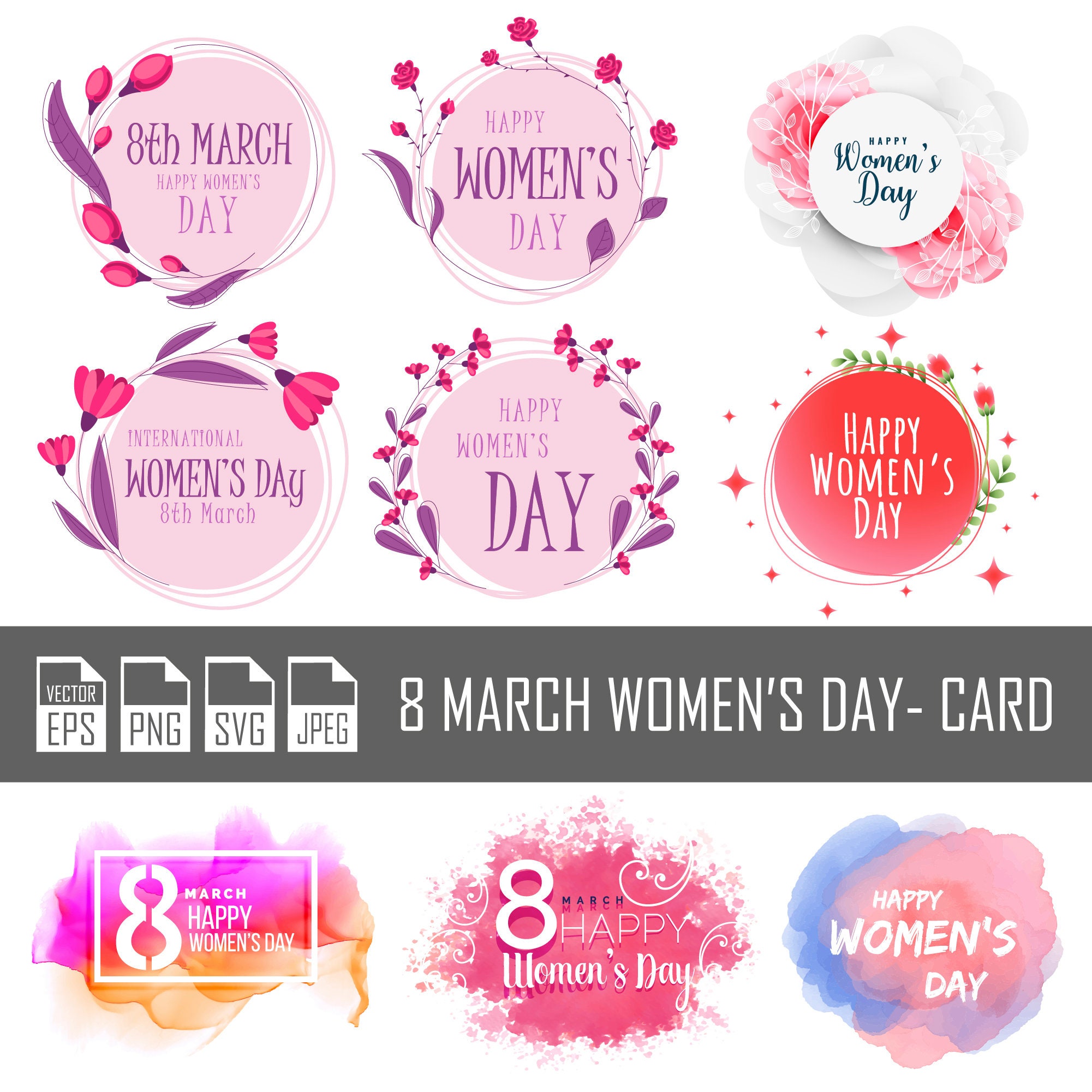 Happy Womans Day SVG, Womans Day SVG, 8 March Svg,international Women's ...