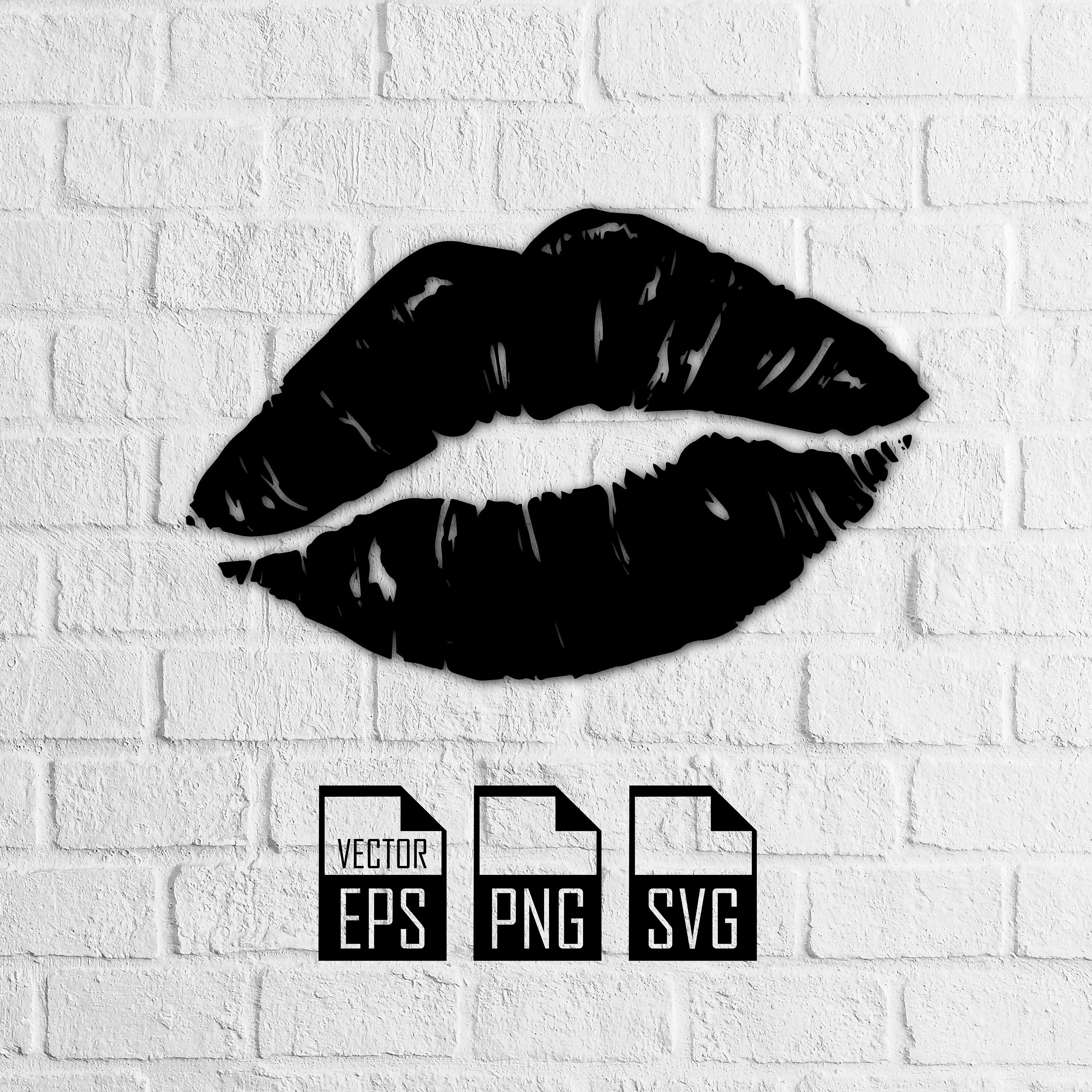 LABIOS svg labios rosados svg Beso svg Labios americanos - Etsy México