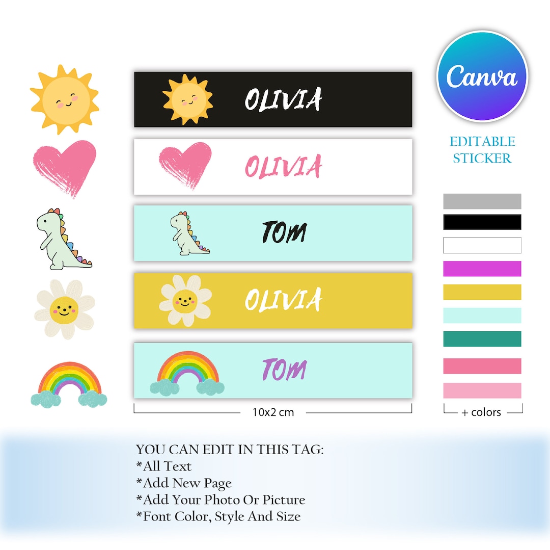 School Labels Name Labels Personalized Labels Labels - Etsy