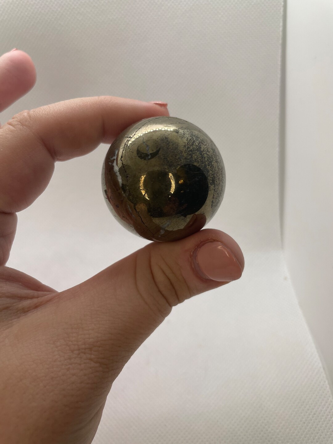55mm Pyrite Sphere, Small Pyrite Sphere, Pyrite Crystal, Sparkly Pyrite ...