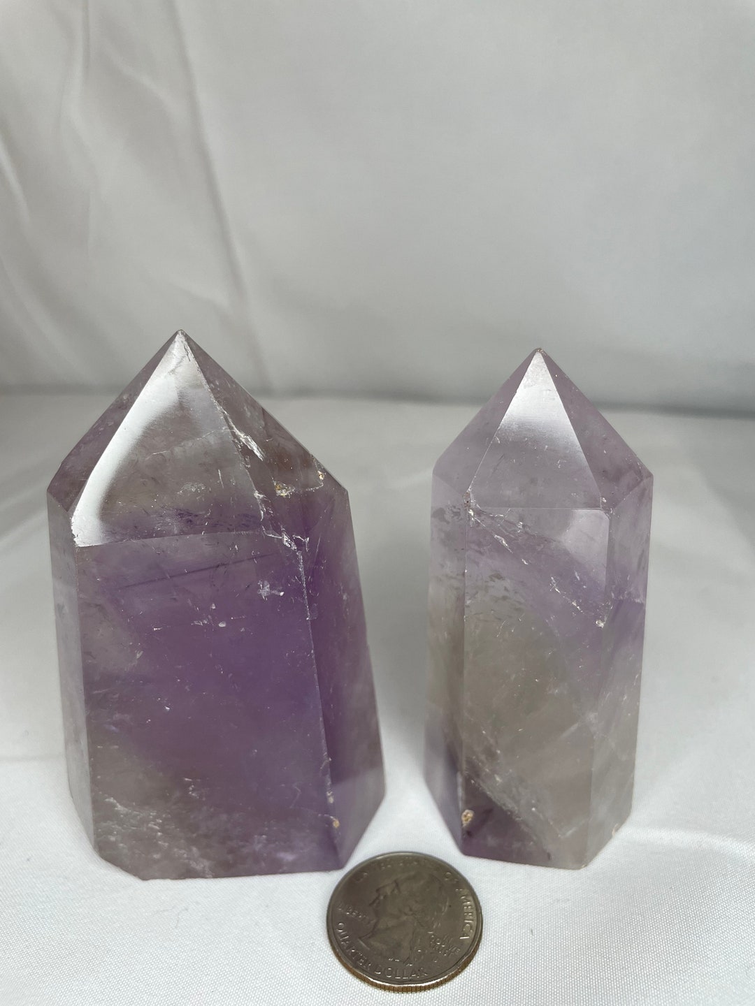 Amethyst Towers, Clear Amethyst Tower, Purple Crystal Tower, Purple ...