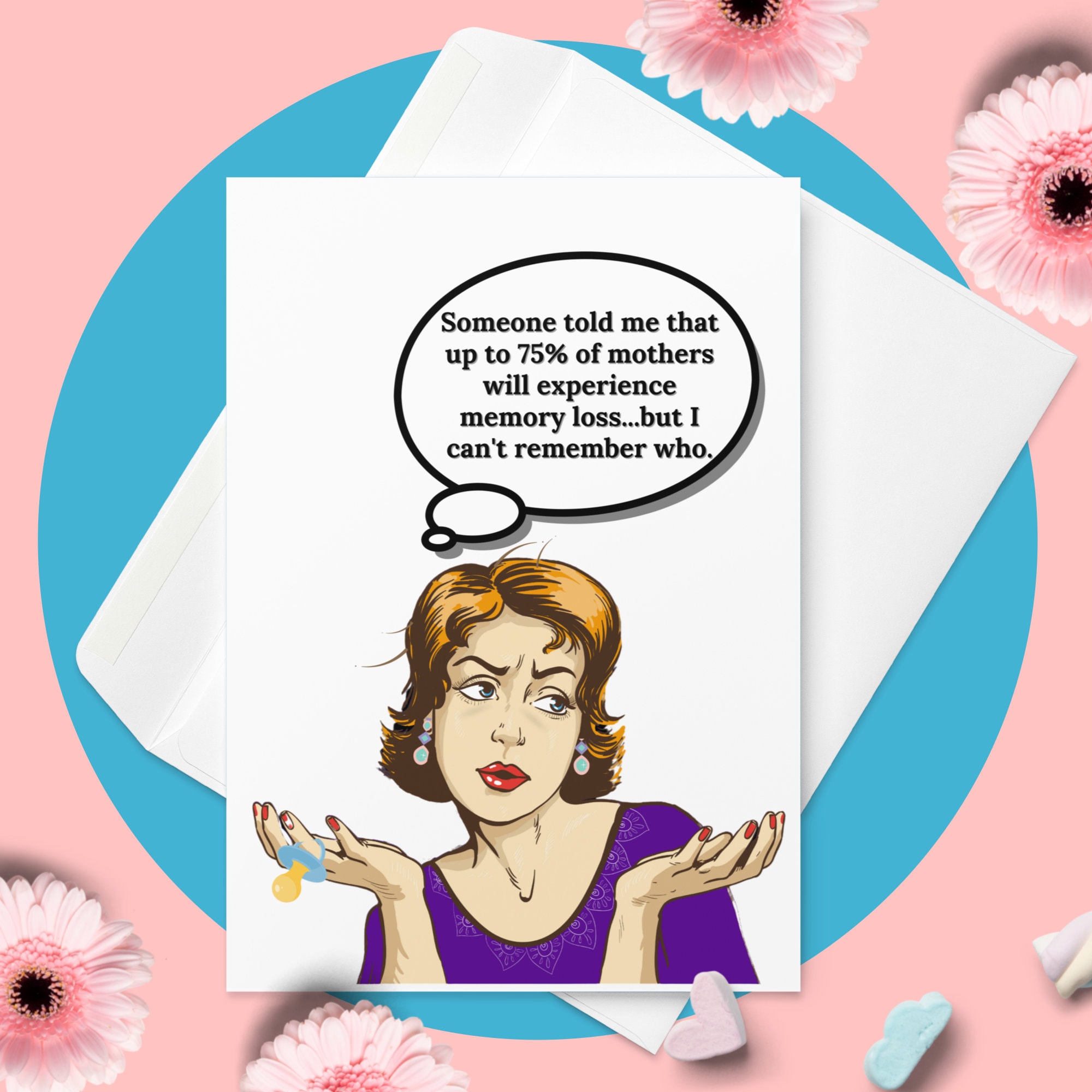 Funny Card for Mom: I Can't Remember, Funny Mother's Day Card, Funny ...