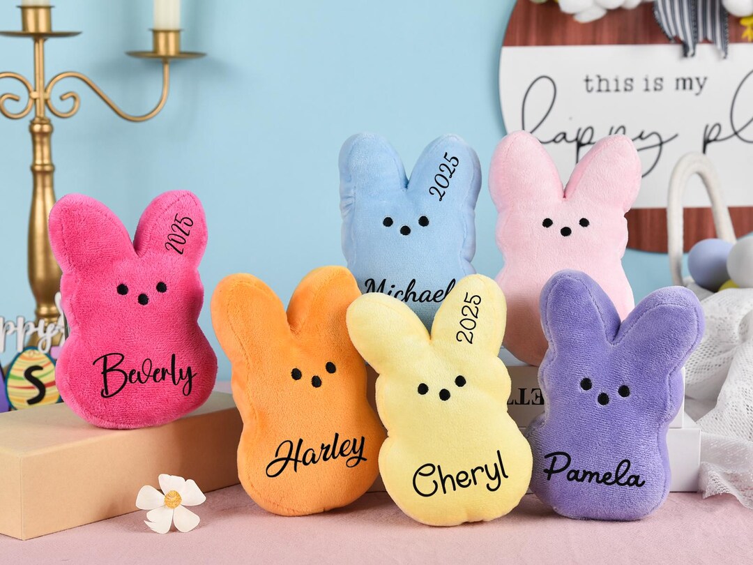 Easter Peeps Bunny Plush Toy,personalized Peeps Bunnies,mini Peeps ...