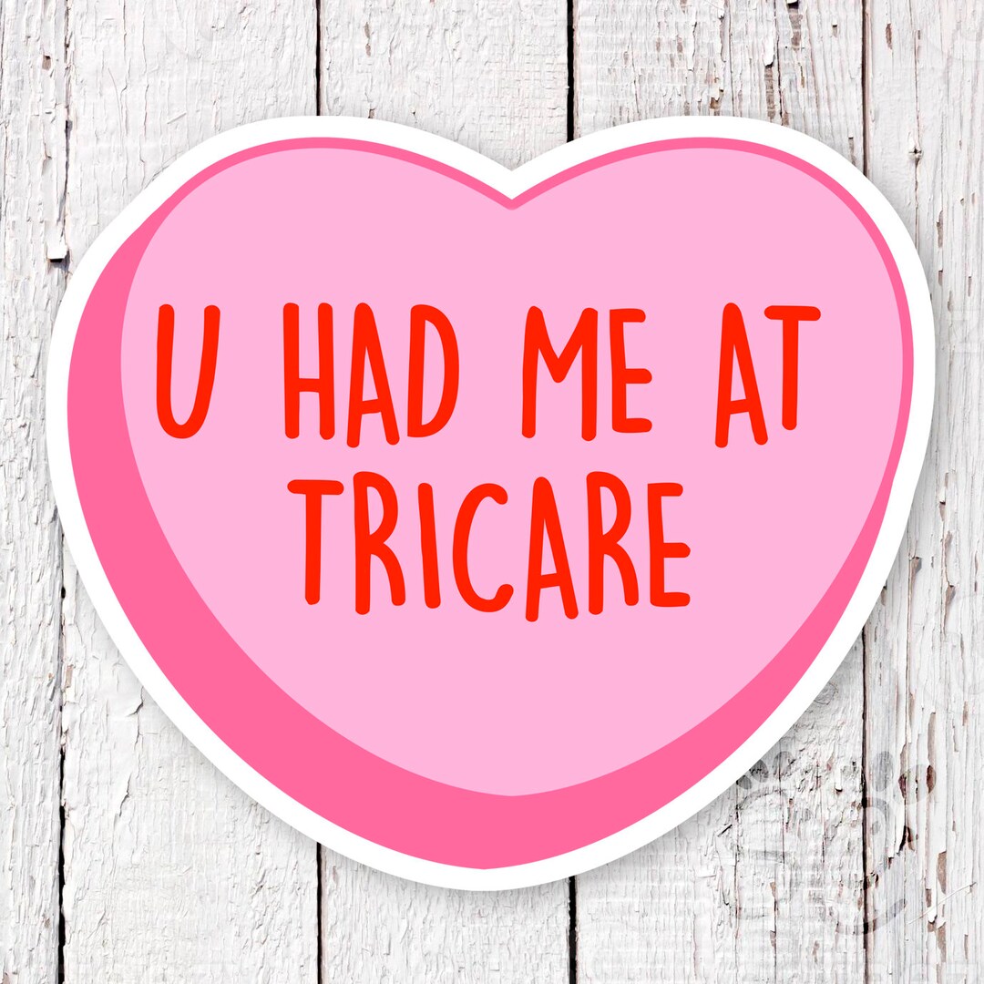 Dependa Candy Conversation Heart Sticker, Funny Gift for Military, USMC ...