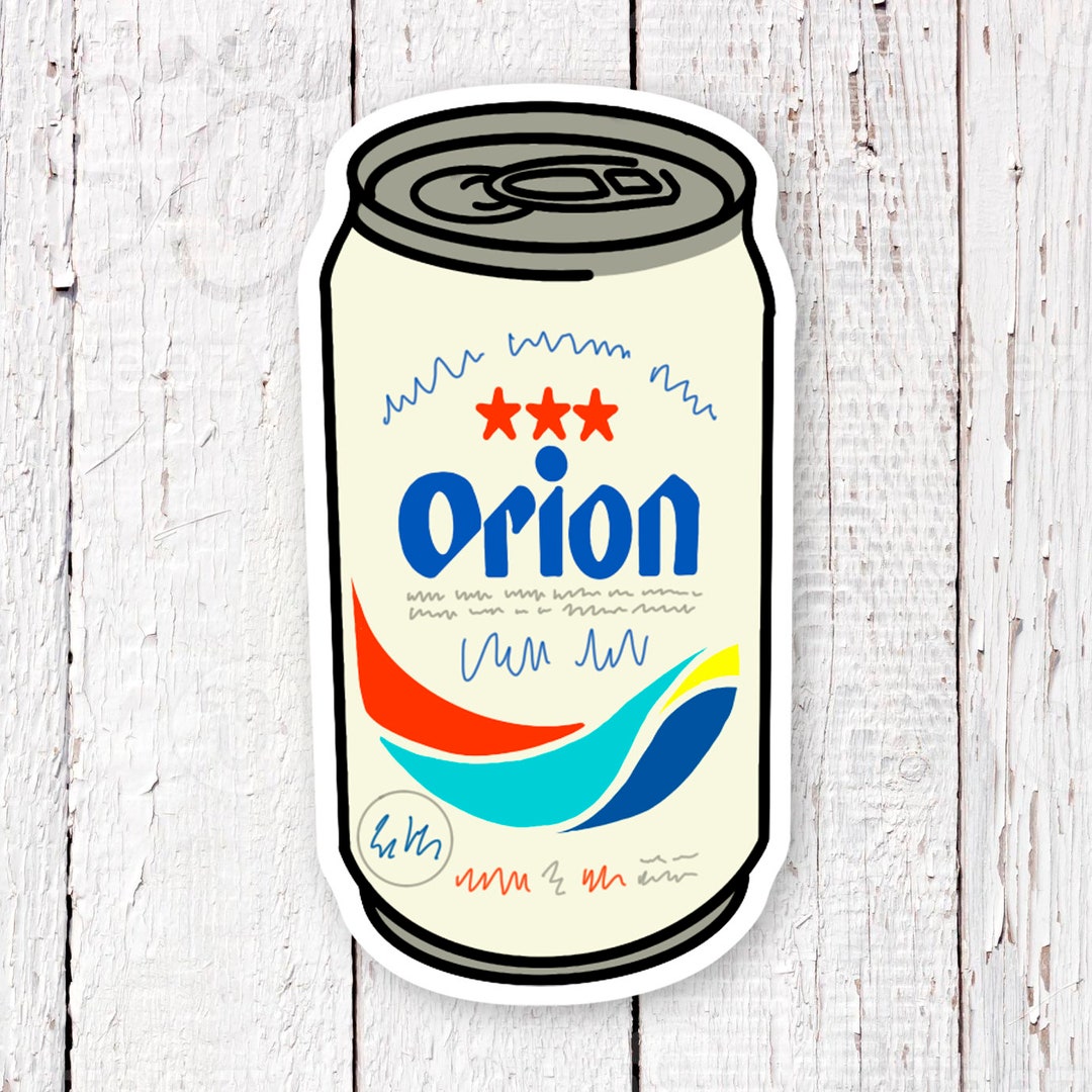 Orion Beer Sticker Okinawa Beer Sticker Beer Can Sticker Okinawa ...