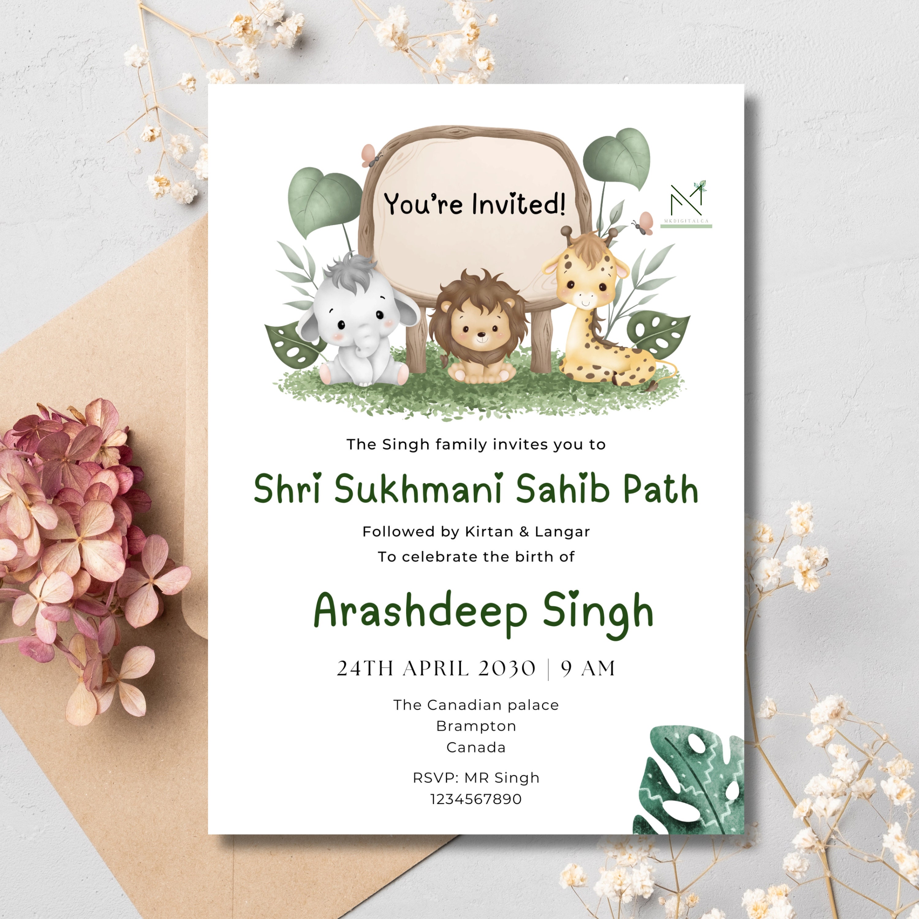 Digital Safari Sukhmani Sahib Path Invitation Template Shri Akhand Path ...