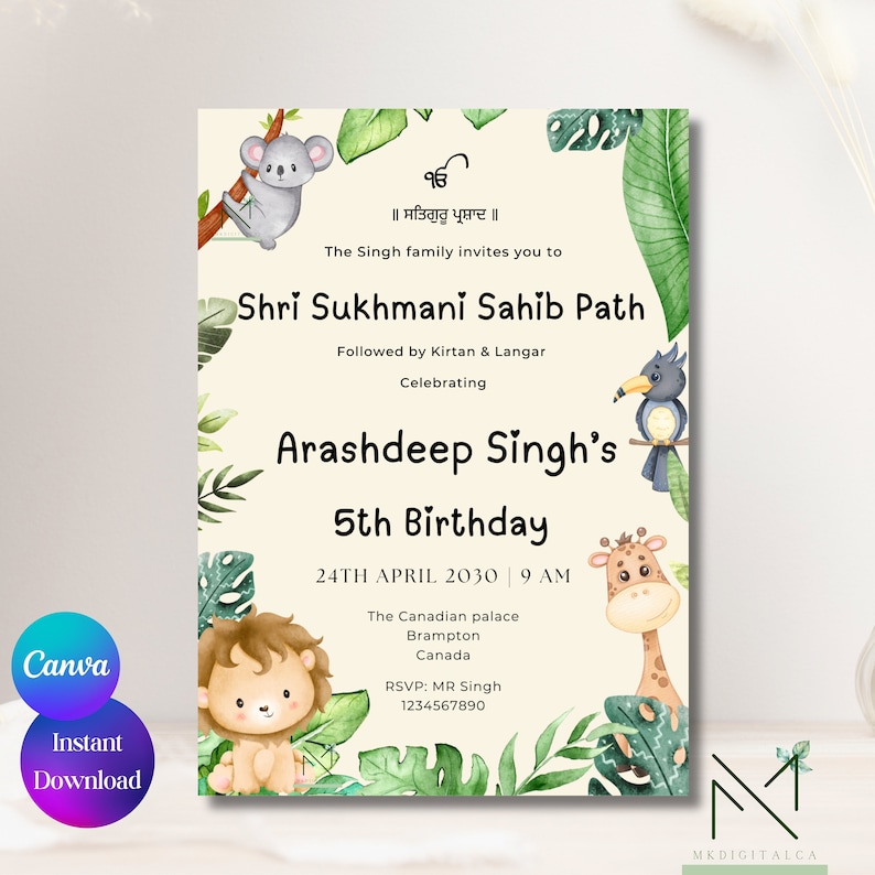 Digital Safari Sukhmani Sahib Path Invitation Template Shri Akhand Path ...