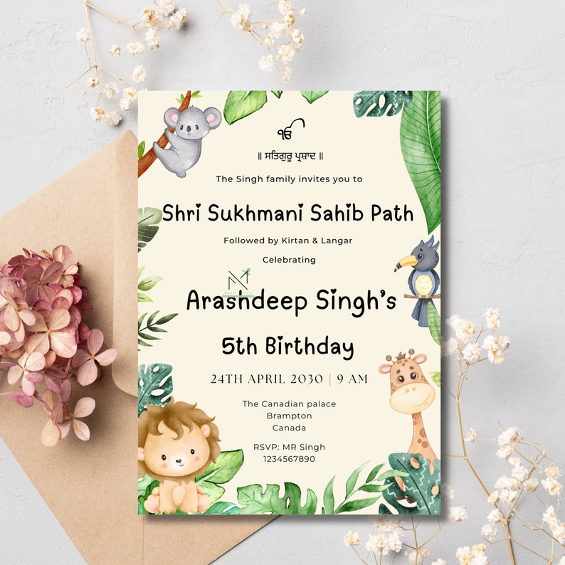 Digital Safari Sukhmani Sahib Path Invitation Template Shri Akhand Path ...