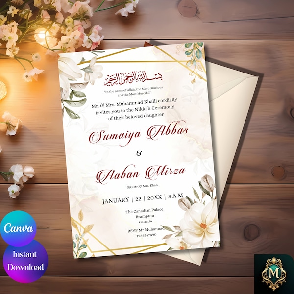 Walima Invitation - Etsy