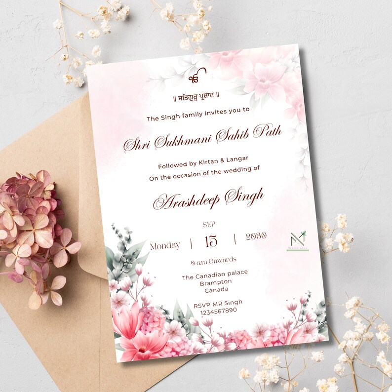 Shri Sukhmani Sahib Path Invitation Shri Akhand Path Invitation First ...