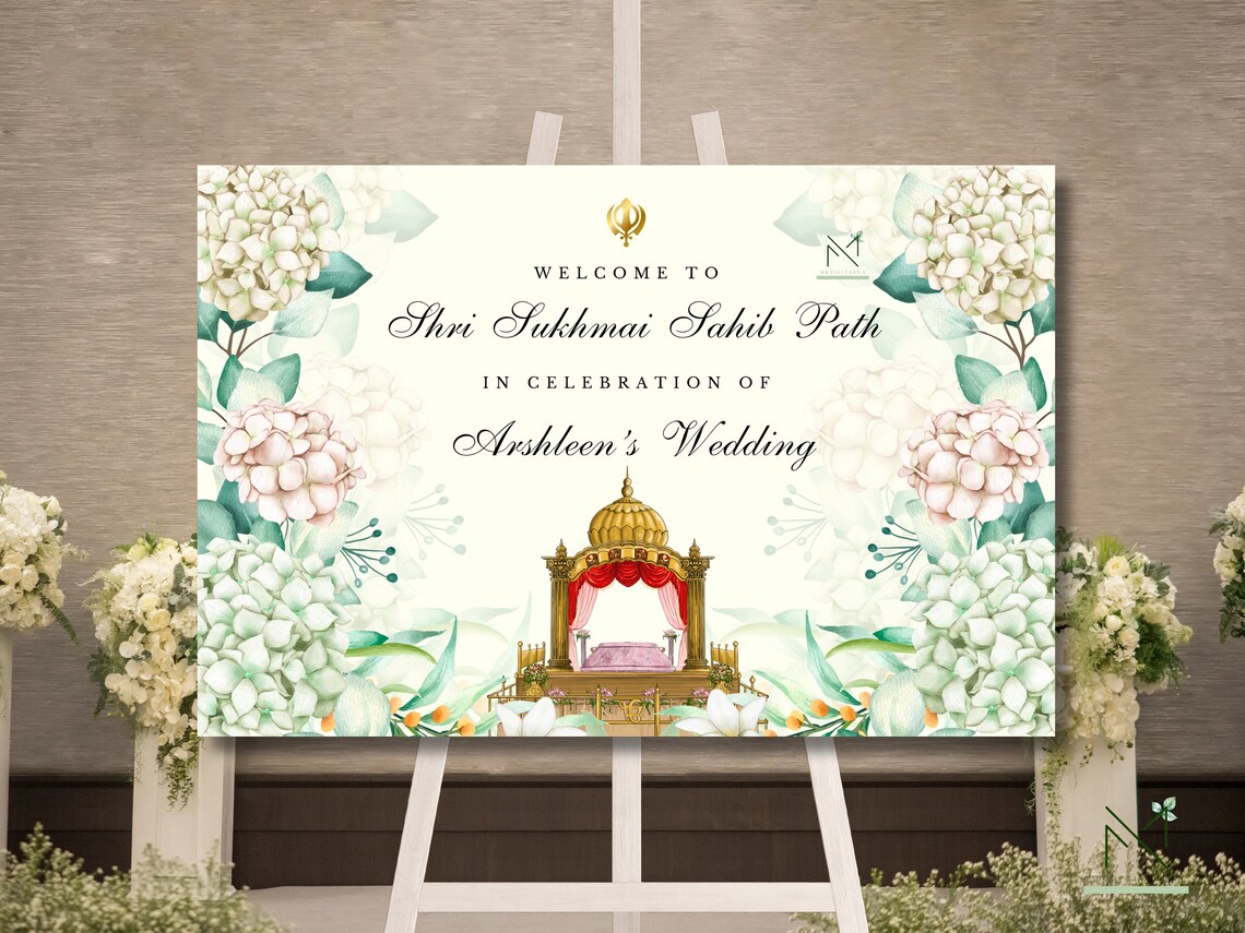 Shri Sukhmani Sahib Welcome Sign Path Welcome Sign Shri Akhand Path ...