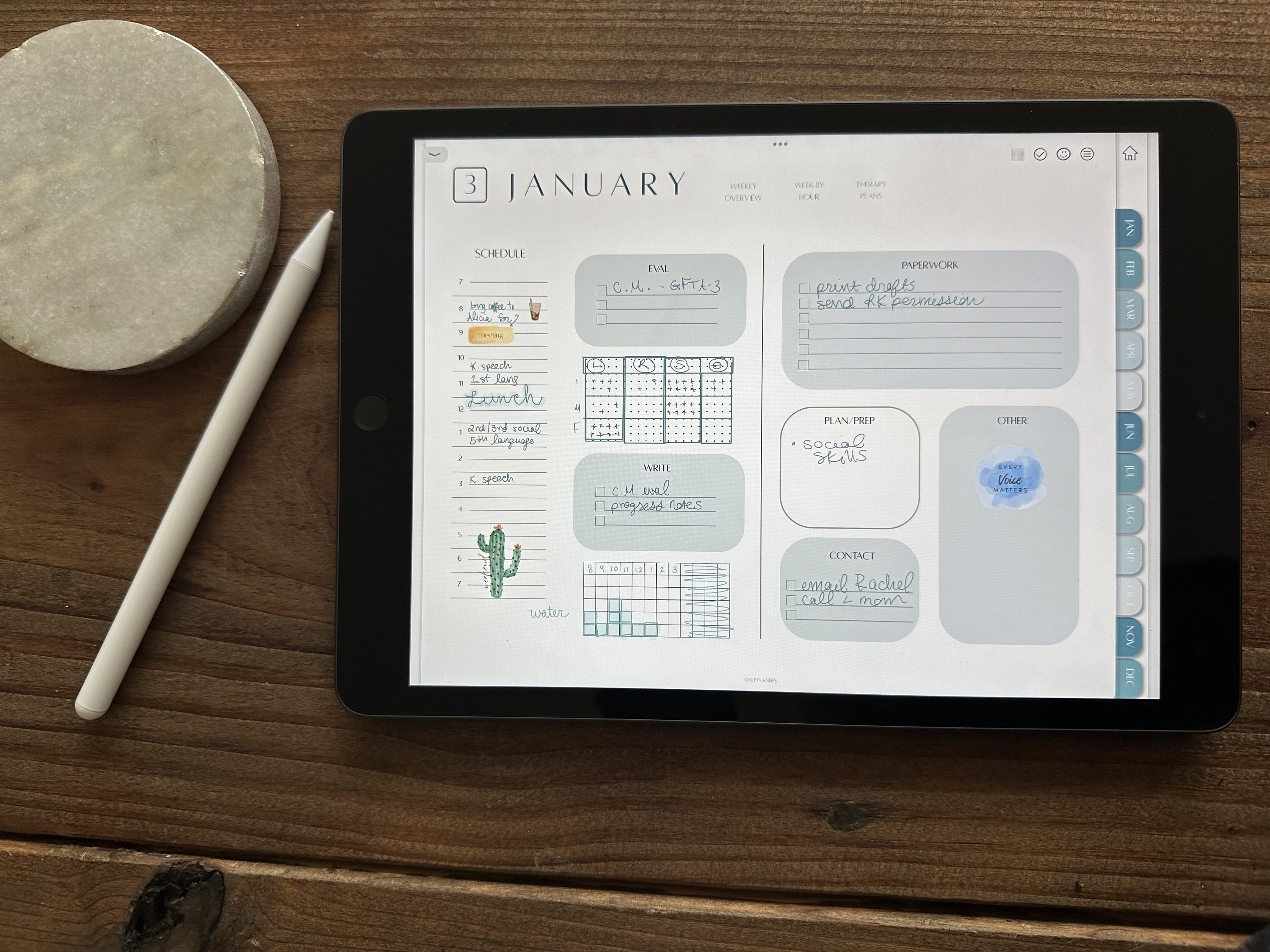 SLP & SPED Digital Stickers for Digital Planning, Goodnotes, Speech ...