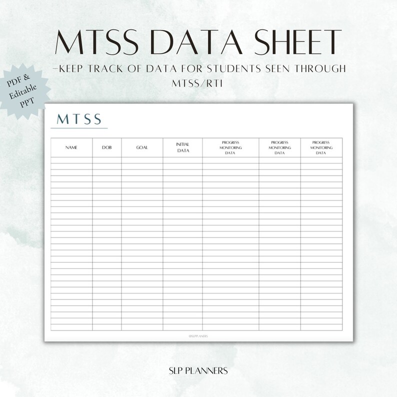 SLP Checklist Packet - Etsy