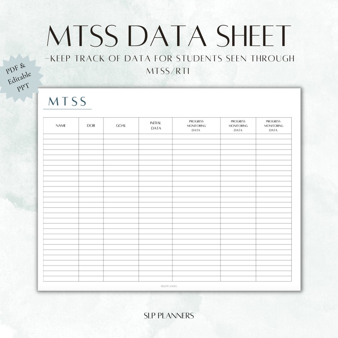 SLP Checklist Packet - Etsy