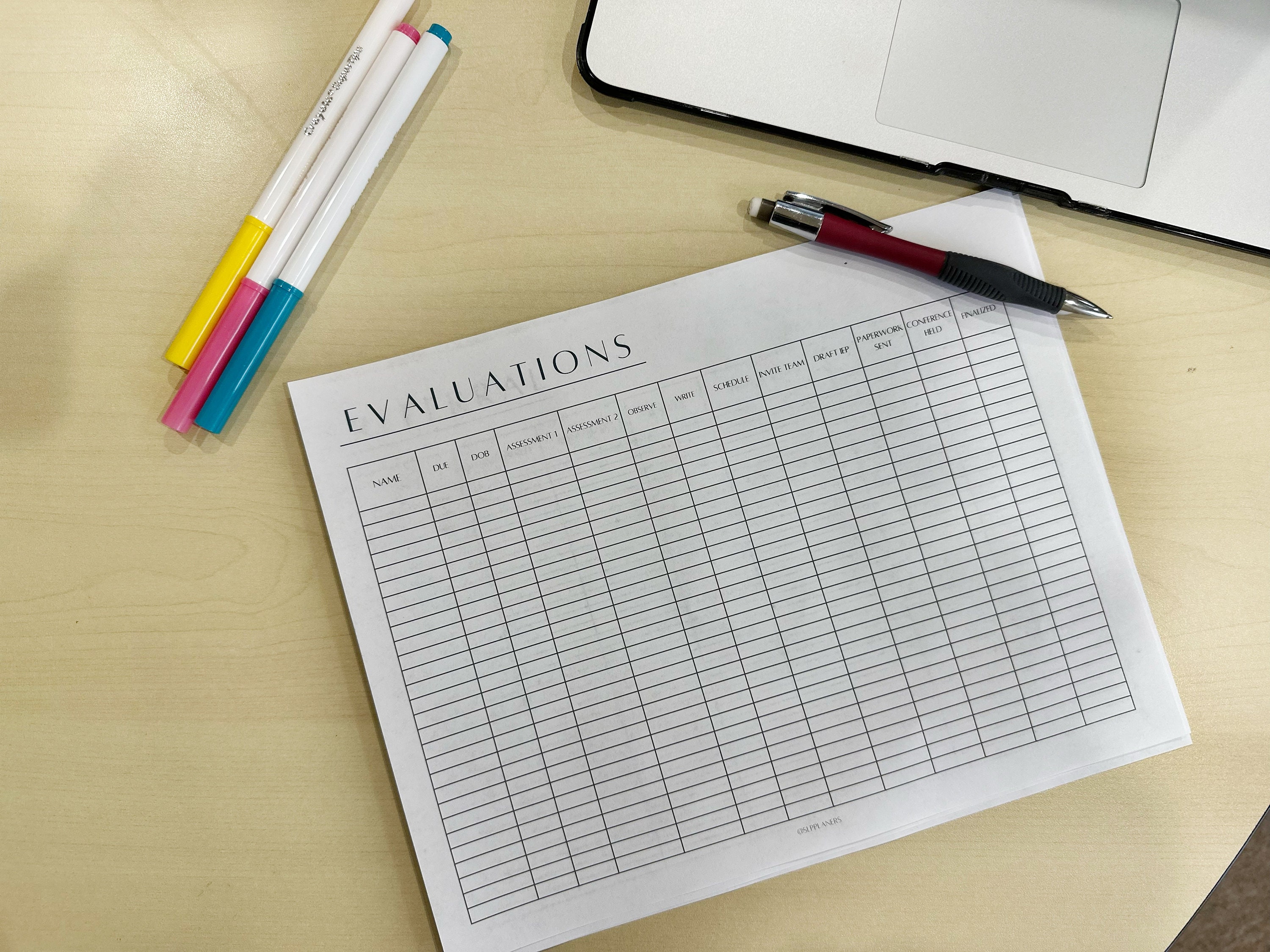 SLP Checklist Packet - Etsy