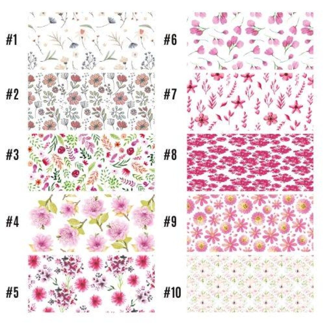 Uv DTF Pink Flower 16 Oz Cup Wrap, Floral Cup Wrap UVDTF Ready to Apply ...