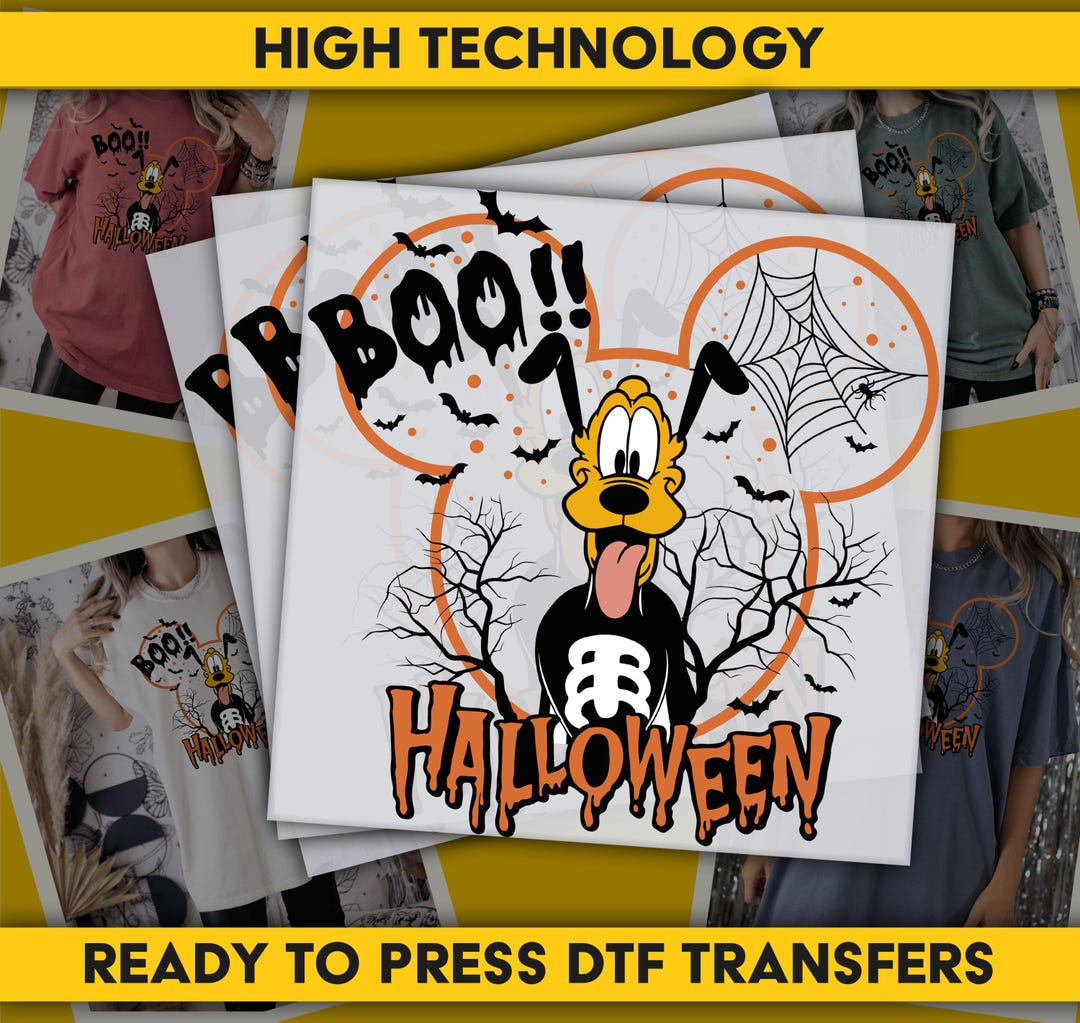 Disney Characters DTF, Disney Halloween DTF Transfer, Ready to Press ...