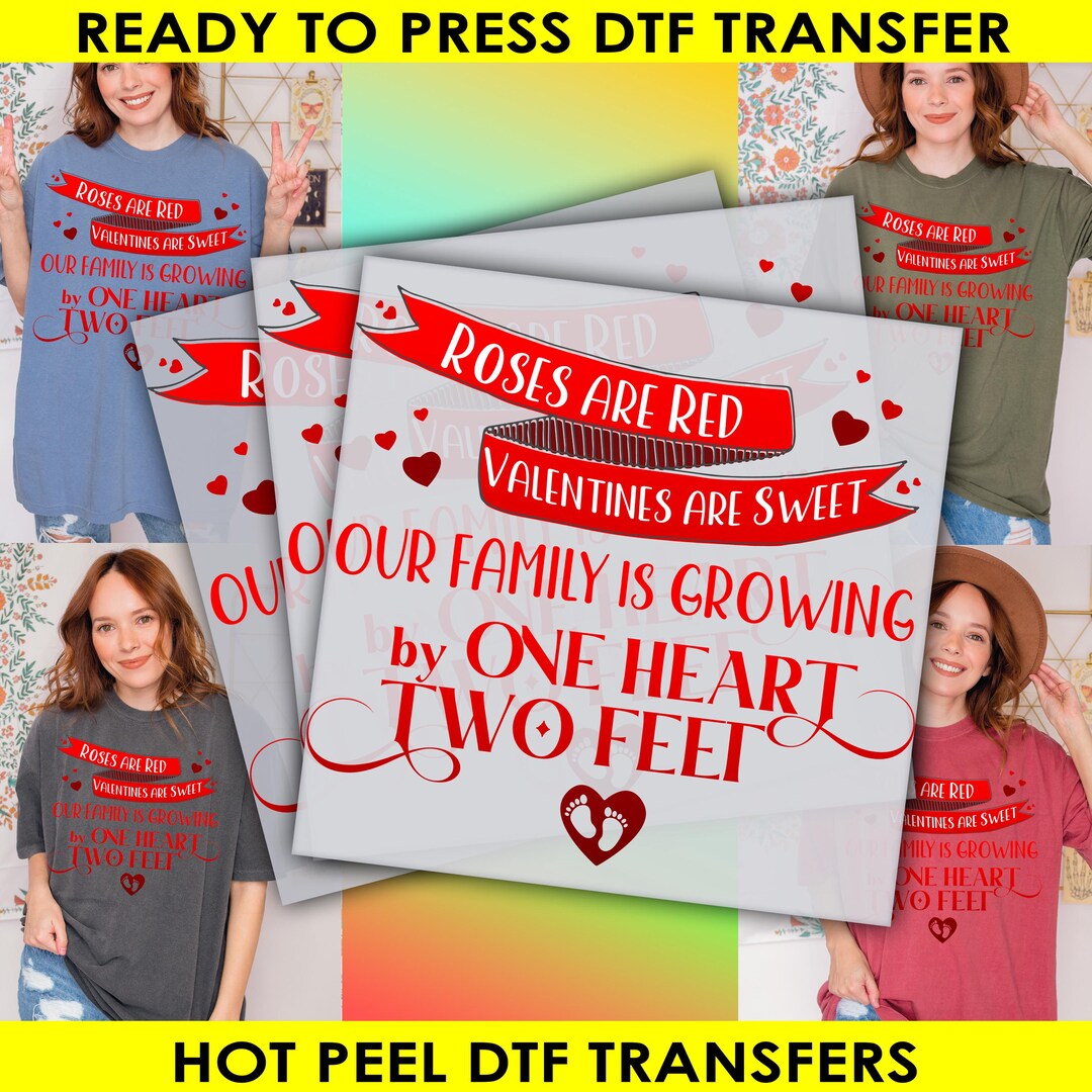 Roses Are Red Valentines Are Sweet Our Family is Growing, Ready to ...