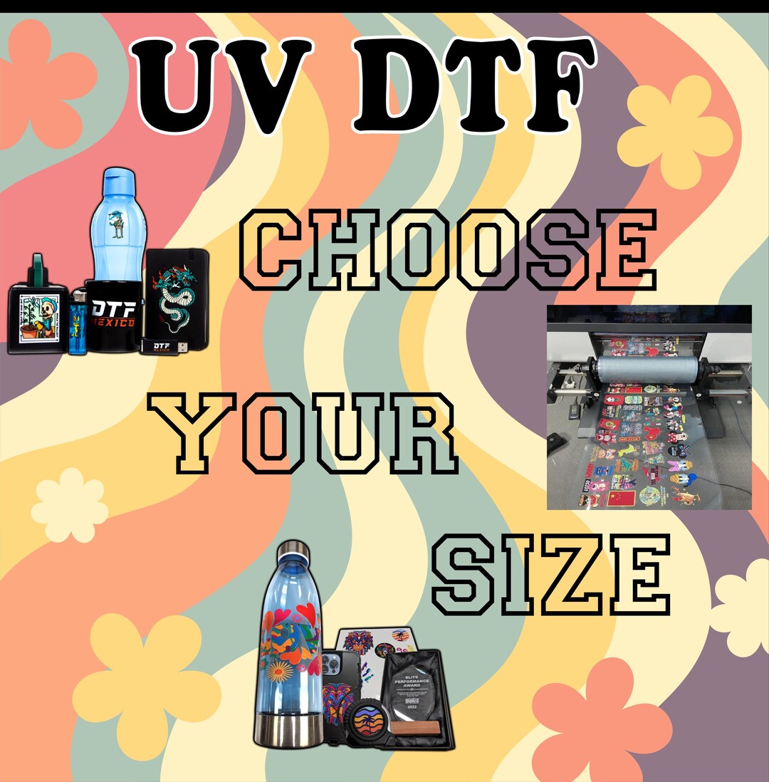 Custom UV DTF Transfer, Uv Dtf Print, Custom Stickers, High Quality Uv ...