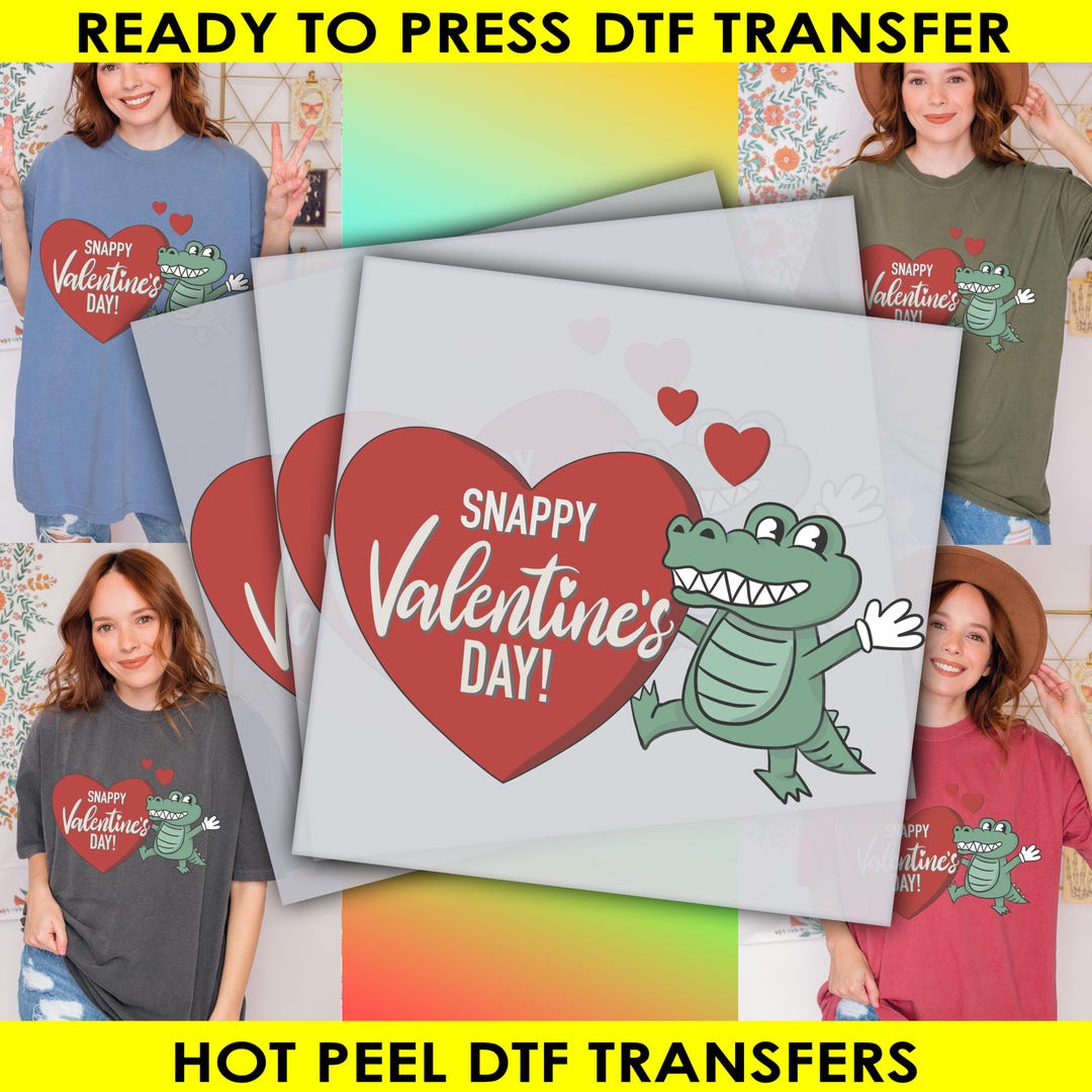 Snappy Valentine's Day, Ready to Press, Valentine's Day Transfers, Heat ...