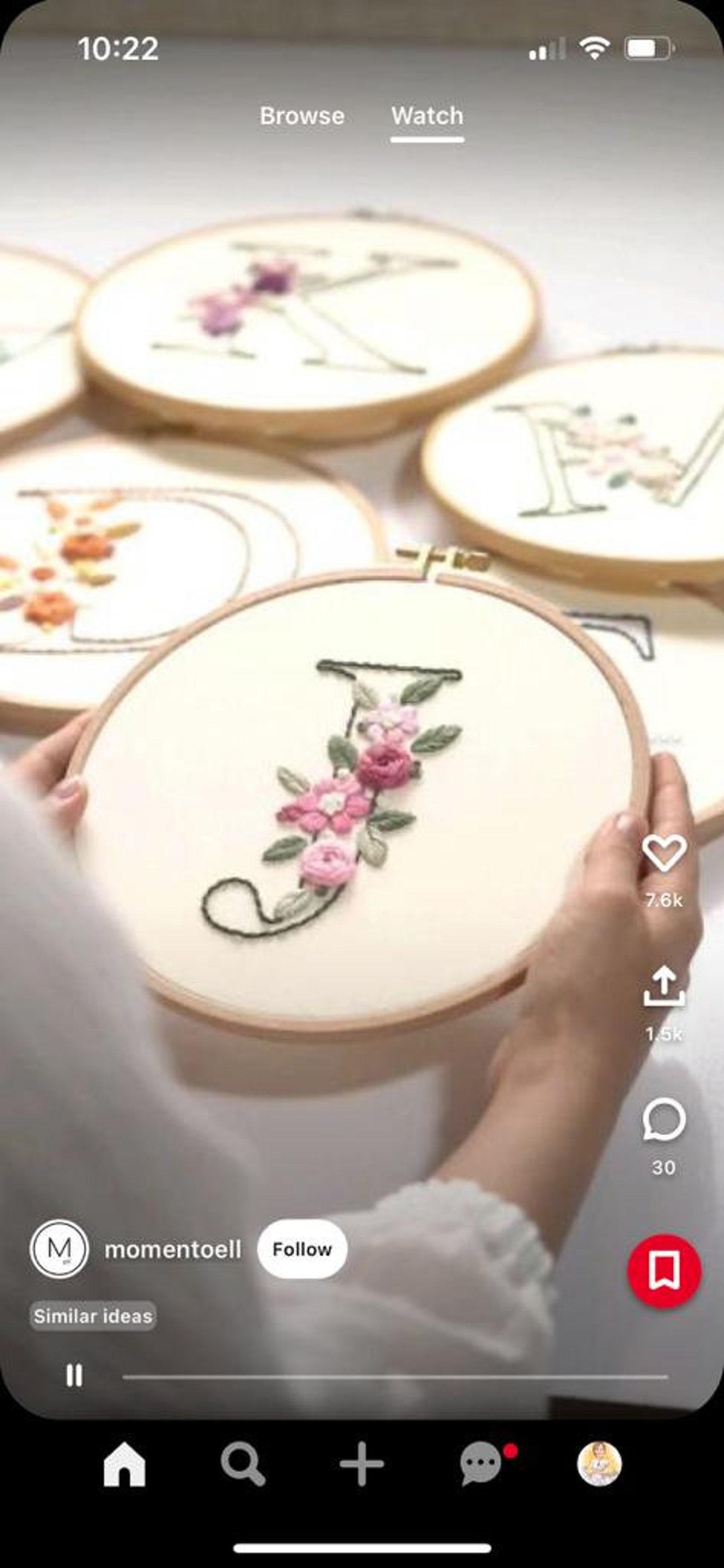 Hand Embroidered Initials, Alphabets, Names/can Be Customised/creative ...