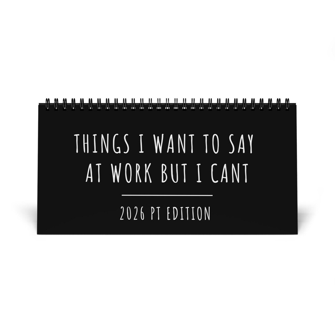 Sarcastic Office Humor 2026 Desktop Calendar | Funny Productivity ...
